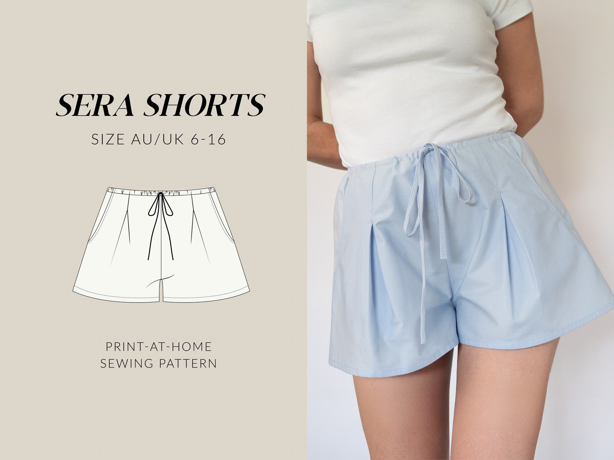 Sera Shorts | PDF Sewing Pattern – Made By Laur